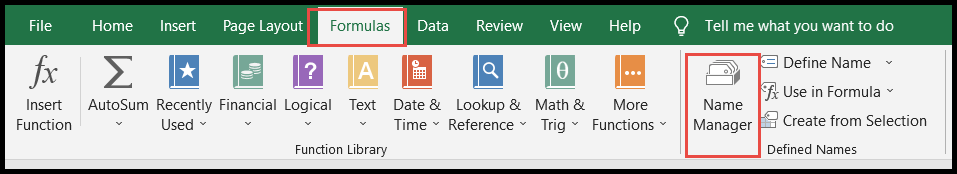 How to Find a Named Range in Excel