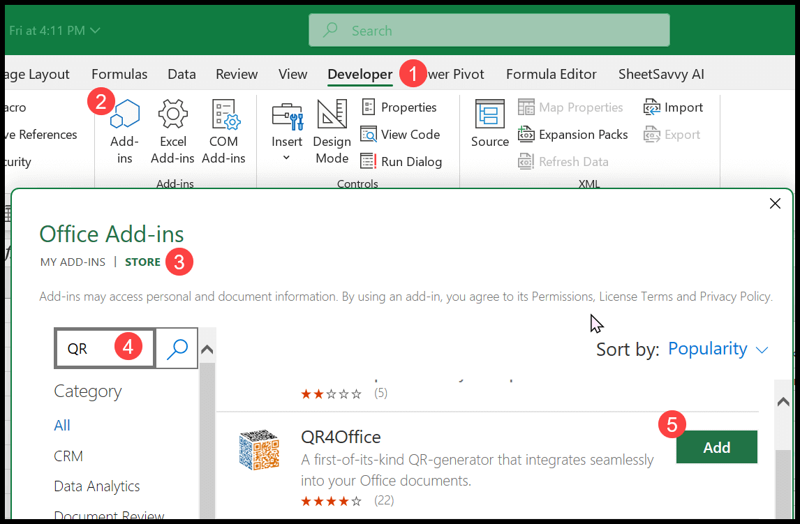 3 Ways to Create QR Codes in Excel (Excel QR Generator)