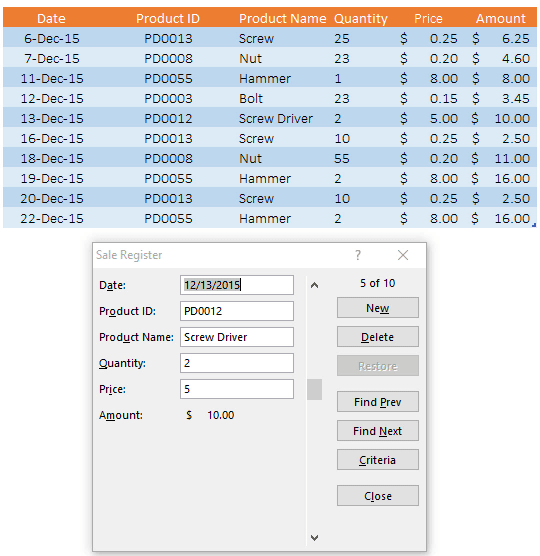 How To Create A Data Entry Form In Excel Just One Click No VBA 
