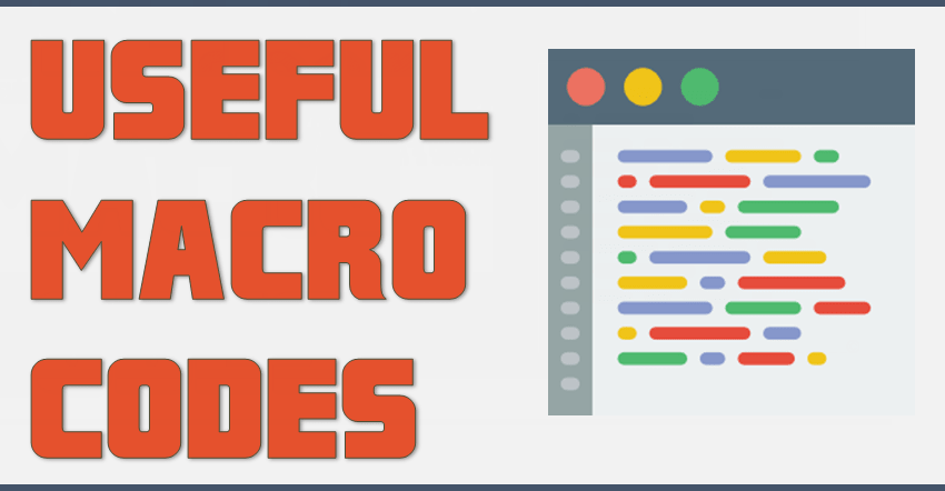 Top 100 Useful Excel MACRO CODES Examples VBA Library PDF