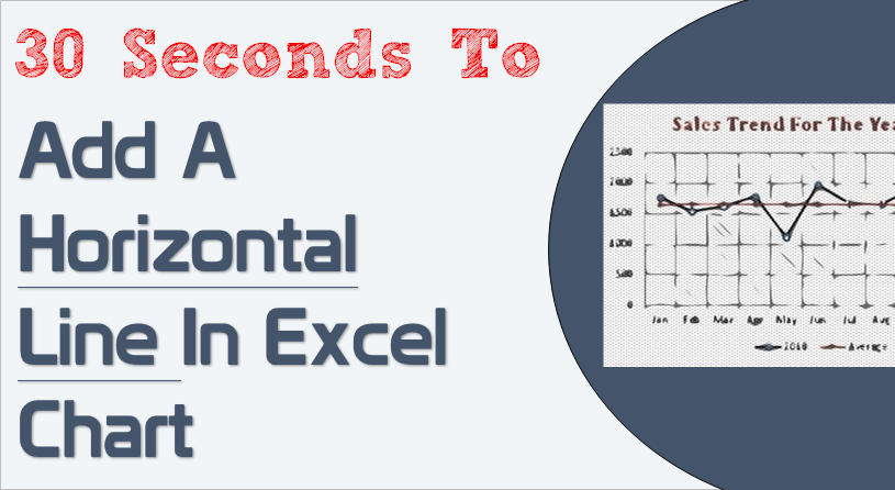 How To Add A HORIZONTAL LINE To A Chart In Excel Target Average 
