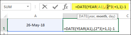 How to Get Quarter from a Date in Excel