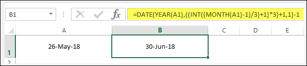 How To Get QUARTER Formula From A Date In Excel Fiscal Calendar 
