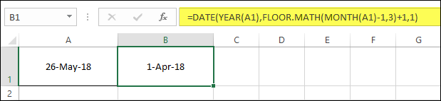 How To Get QUARTER Formula From A Date In Excel Fiscal Calendar 