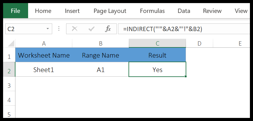  Excel INDIRECT Function Example Sample File
