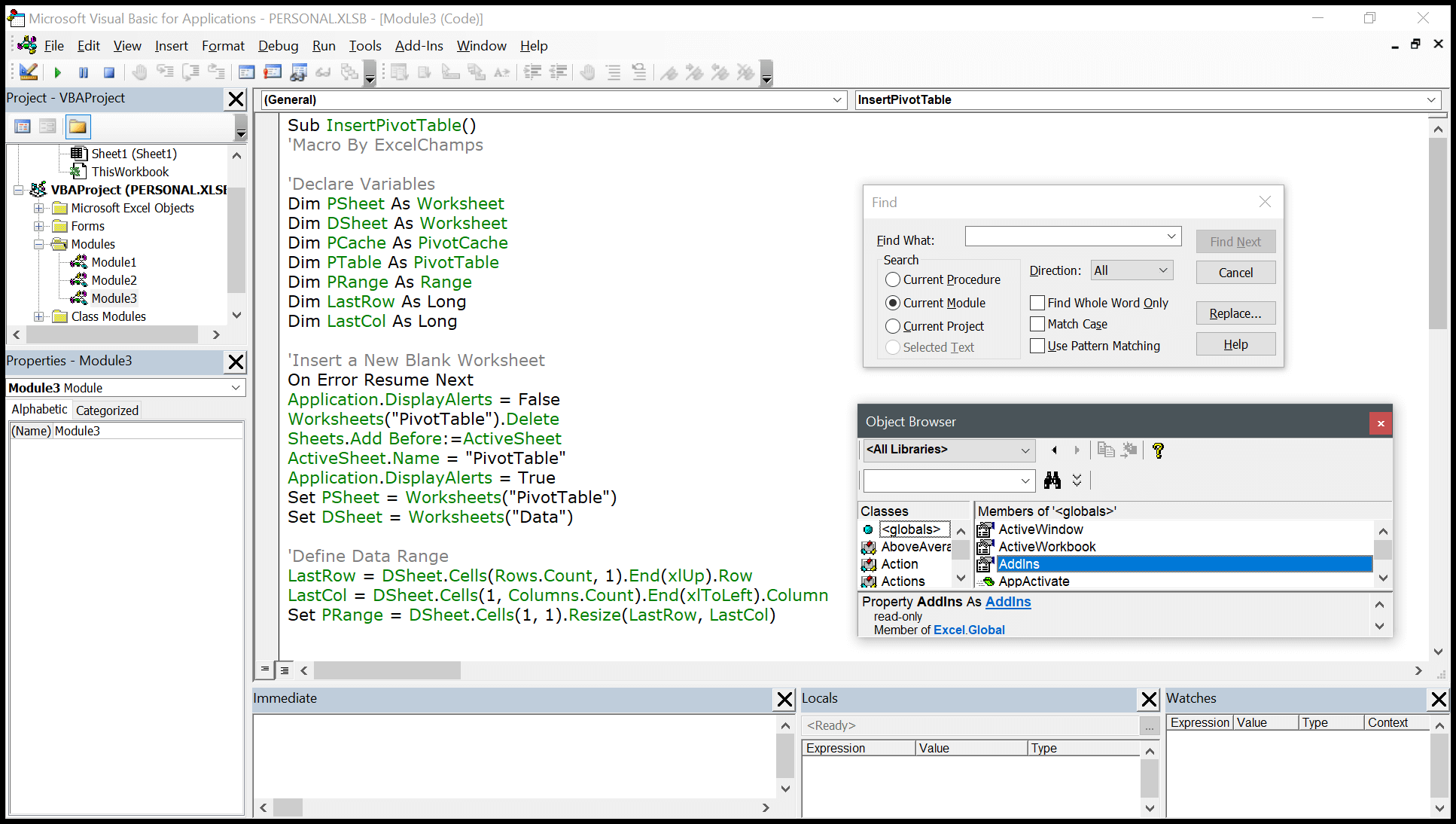 Learn Visual Basic For Excel 2016 Gaswfocus