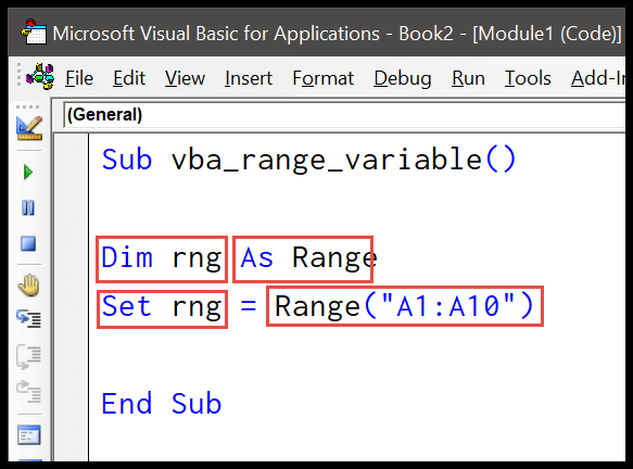 How To Use A Range Or A Cell As A Variable In VBA