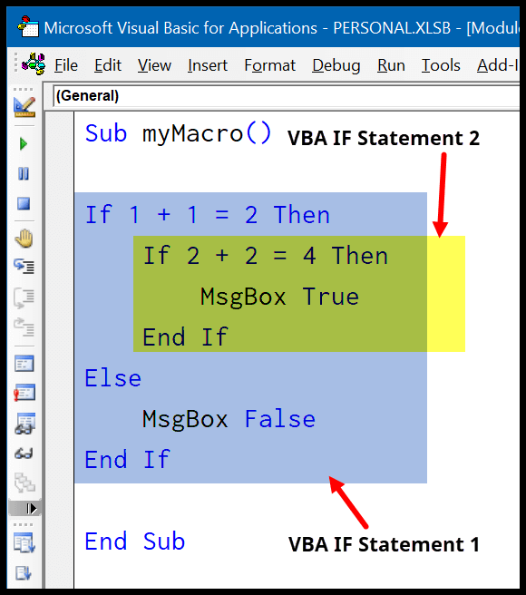 VBA Nested IF