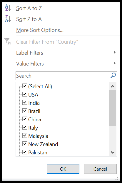 How to Sort a Pivot Table in Excel