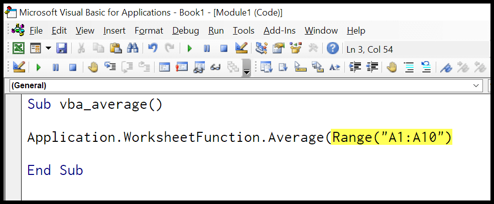 How to Average Values in Excel using VBA