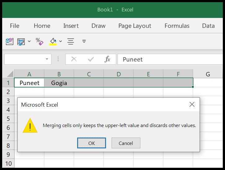 Merge Unmerge Cells Keyboard Shortcut Microsoft Excel