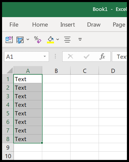 Drag Down Keyboard Shortcut Microsoft Excel