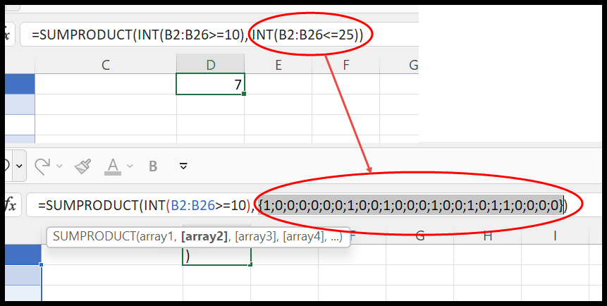 How To Use The COUNTIF Function In Excel To Count Between Two Numbers 