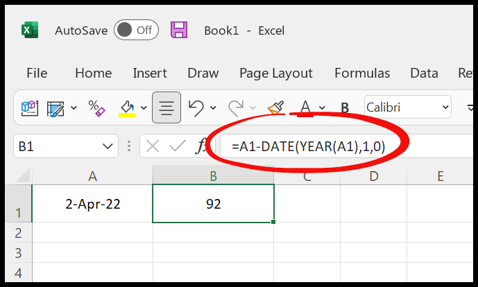 Get Day Number Of Year Excel Formula