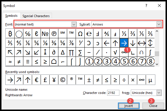 How to Insert an Arrow in a Cell | Learn Excel