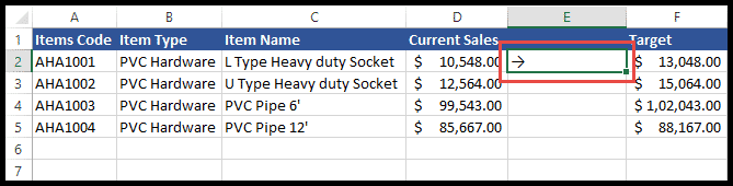 How to Insert an Arrow in a Cell | Learn Excel