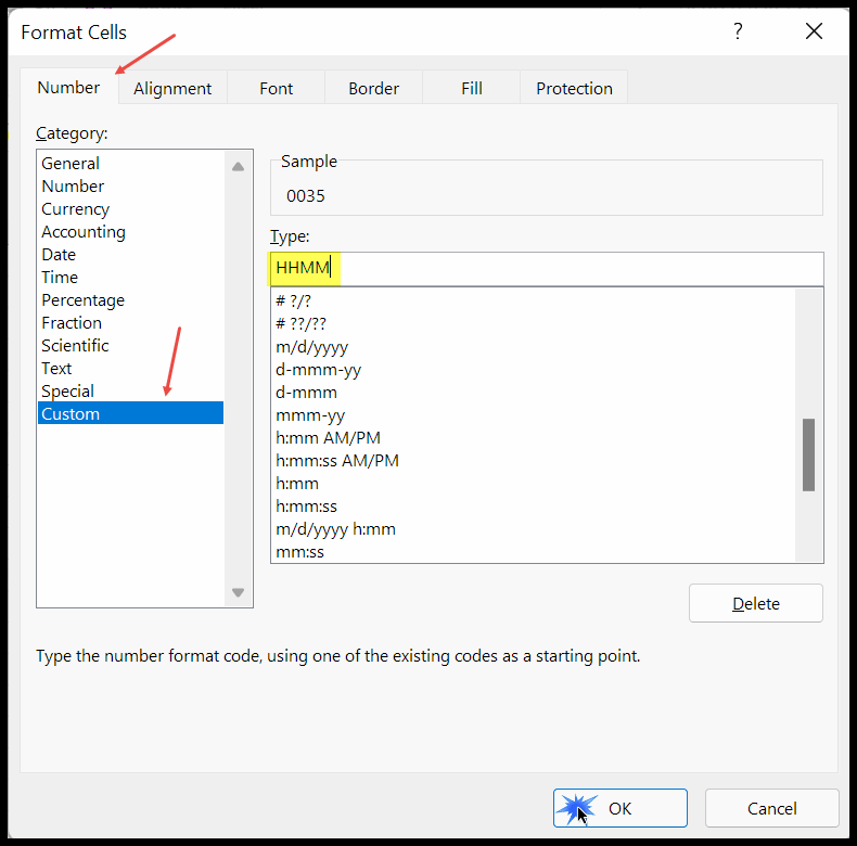Military Time Get And Subtract Excel Formula