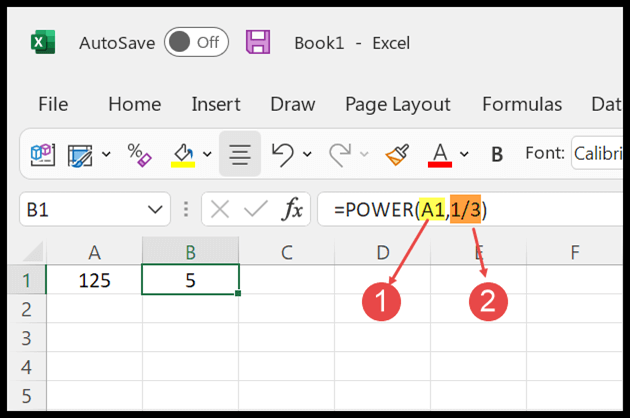 Calculate Cube Root Excel Formula