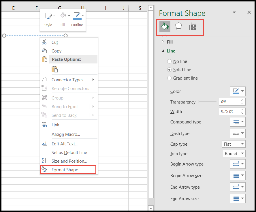 How to Draw a Line in Excel (Step by Step Tutorial)