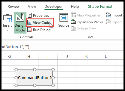 How to Add a Button in Excel