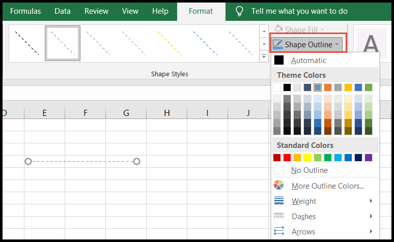 How to Draw a Line in Excel (Step by Step Tutorial)