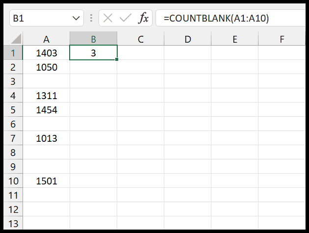 Count Blank Cells using COUNTIF in Excel (+Other Formulas)