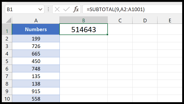 How To Sum Only Visible Cells Filter Cells In Excel Excel Formula