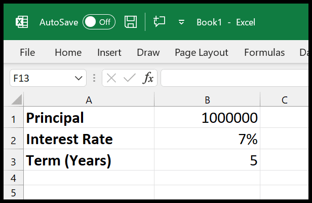 Calculate Simple Interest Excel Formula