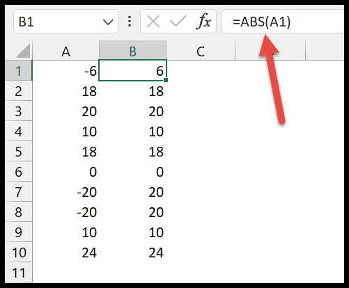 Abs Excel Function With Example Sample File