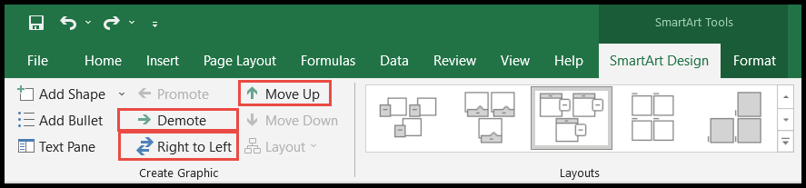 How to use Smart Art in Excel