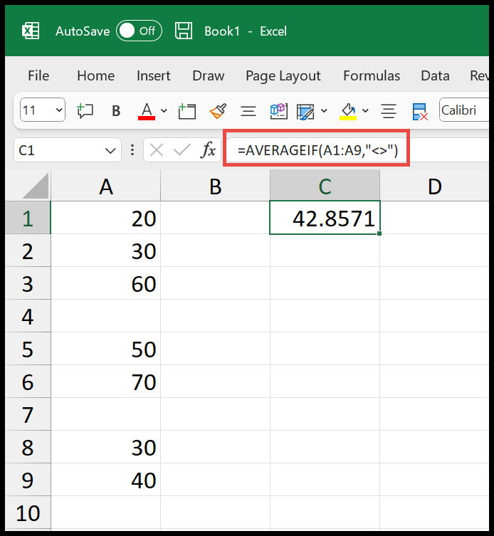 Average Only Non Blank Cells Excel Champs 