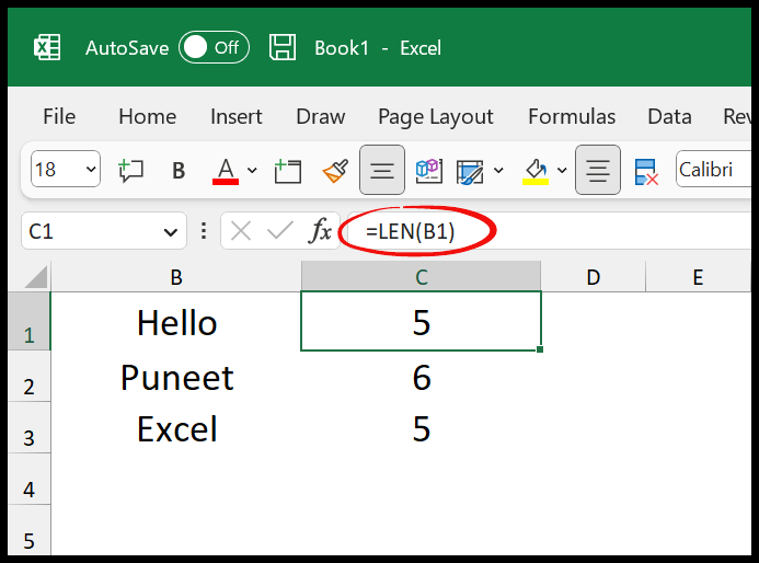 Count Characters In Excel Cell And Range 