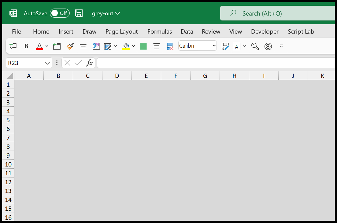 How To Grey Out Cells In Excel