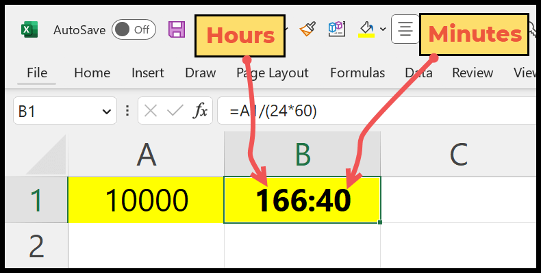 Convert Minutes Into Hours Minutes HH MM In Excel Formula 