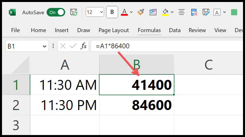How To Convert Time Value Into Seconds In Excel Formula 