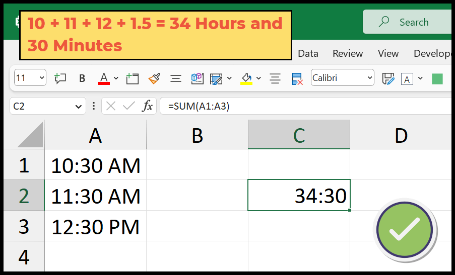 How To Sum Time In Excel Formula Tips 