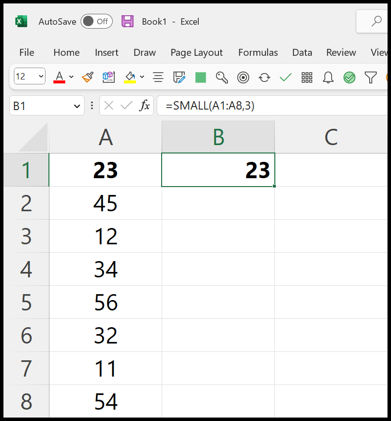 Find The Lowest Value From A List Of Numbers N 
