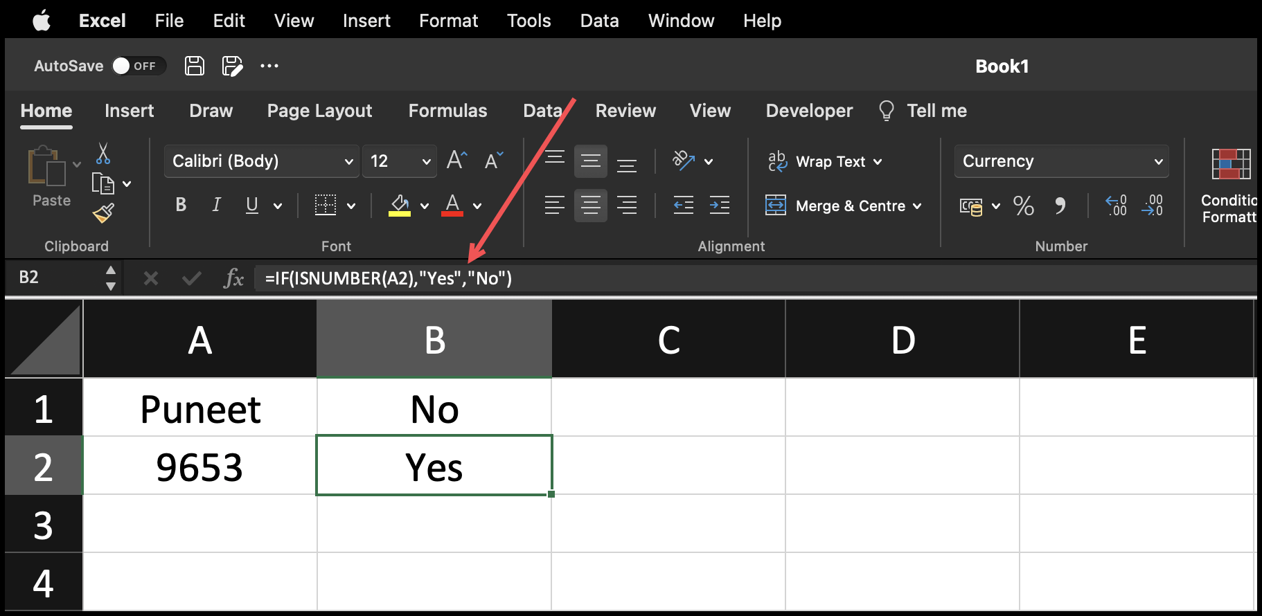 How To Check IF A Cell Value Is A Number In Excel