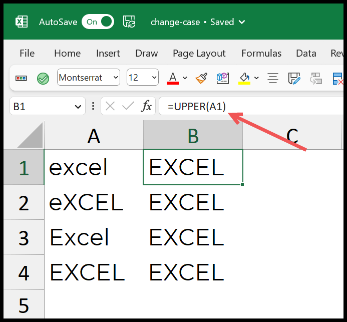 How To Change Text Case Upper Lower Proper In Excel Formula 