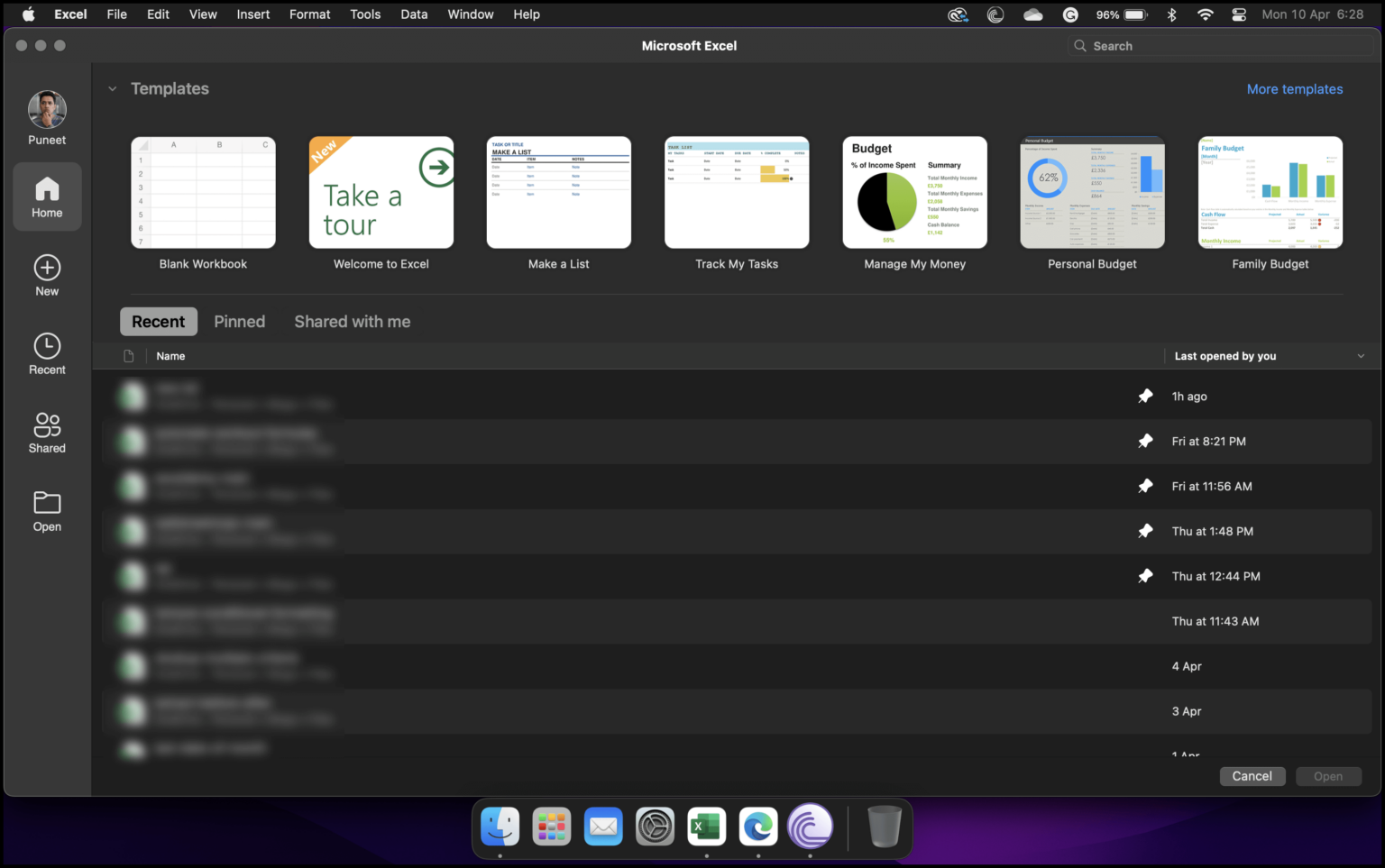 Backstage View in Excel