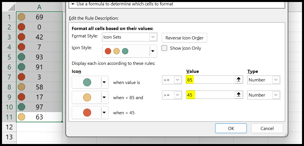 Using Stop IF True Checkbox In Conditional Formatting