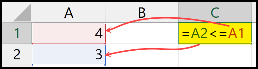 Use Less Than and Equal To Operator in Excel