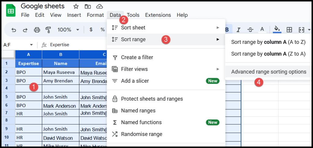 How to Remove Blank Rows in Google Sheets